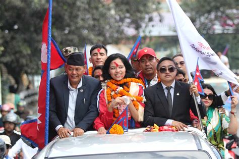 पलेशालाई काठमाडौंमा भब्य स्वागत तस्बिरहरू