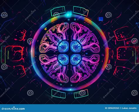 Human Brain As A Computer Microchip AI Based Computer Microchip Generative AI Stock