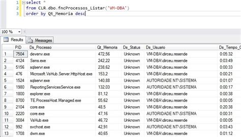 Sql Server Como Listar E Eliminar Processos Do Windows Utilizando O Clr C