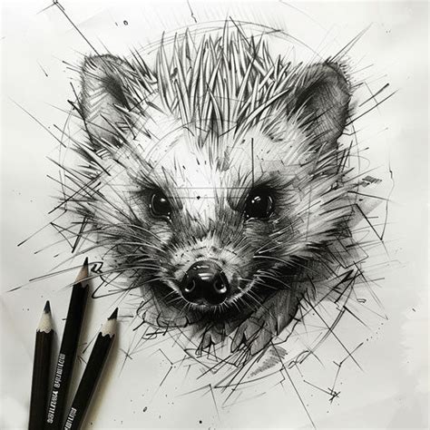 Dynamic Hedgehog Tattoo Flash Imagella