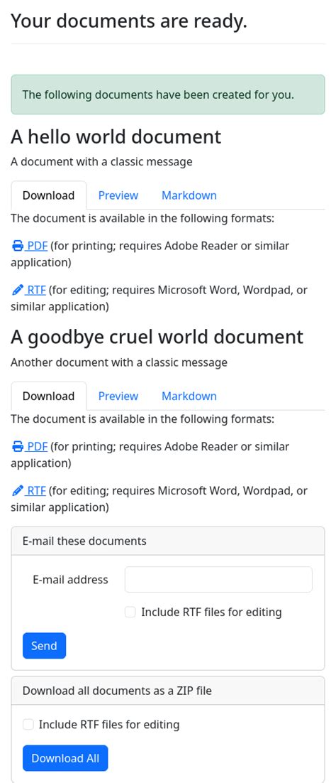 Assembling Documents