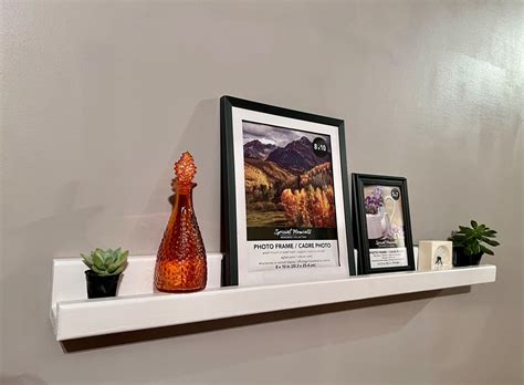 Wood Floating Picture Ledge Picture Shelf Display Shelf Etsy