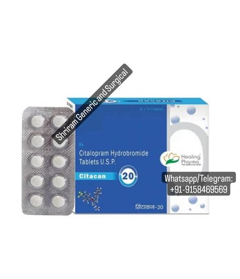 Citacan Citalopram 20 Mg Tablets Treatment Depression At ₹ 65stripe