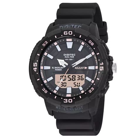 Jual Digitec Jam Tangan Pria Digitec 2180 Dual Time Anti Air Original