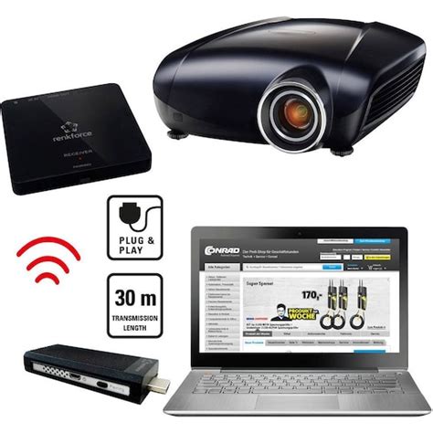 renkforce rf hdfs 01 trådlös hdmi överföring set 30 m elgiganten