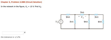 Solved Chapter 2 Problem 2088 Circuit Solution In The