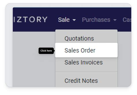 How To Create Sales Order New Version Biztory