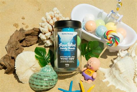 버블몽키 아쿠아민트 캔디밤 탄산입욕제 30gx 10개입 감도 깊은 취향 셀렉트샵 29cm
