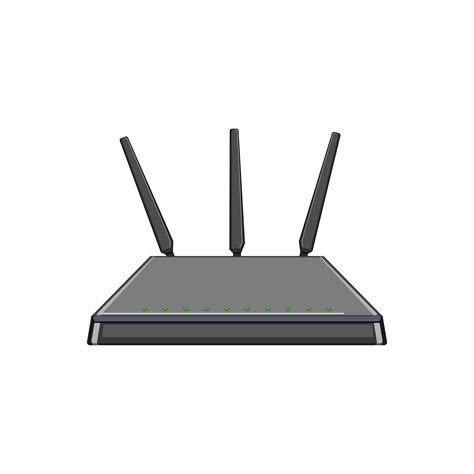 Lan Dsl Modem Cartoon Vector Illustration 23247790 Vector Art At Vecteezy