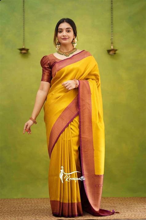 Haldi Function Special Yellow Color Soft Banarasi Silk Saree Collection