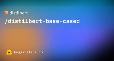 Distilbert Distilbert Base Cased At Main