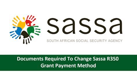Documents Required To Change Sassa R Grant Payment Method Jobcare