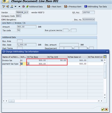 Solved Withholding TAX For Payment Posting SAP Community