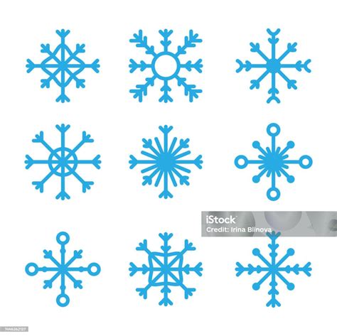 雪の結晶冬は白地黒分離 9 アイコン シルエットの設定 アイコンのベクターアート素材や画像を多数ご用意 アイコン アイコンセット