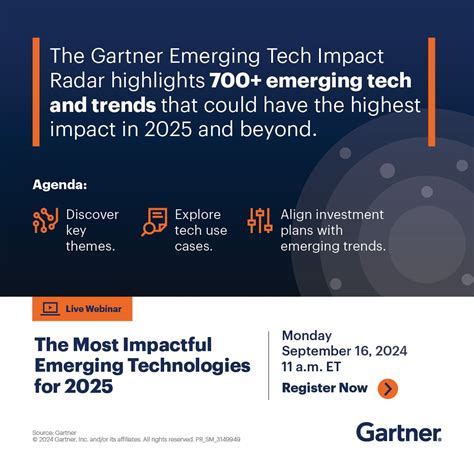 Webinar Gartner Emerging Tech Impact Radar Gartner Posted On The