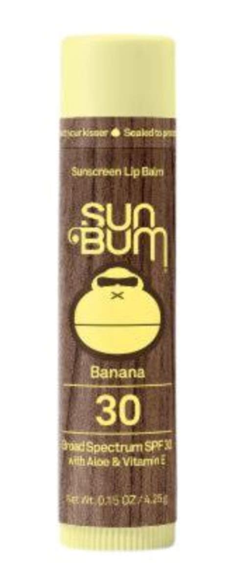 Sun Bum Original Spf 30 Sunscreen Lip Balm Banana