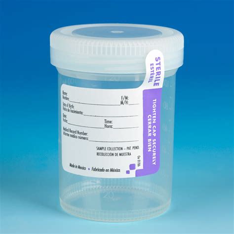 Specimen Containers 250ml Sterile Individually Wrapped With Label