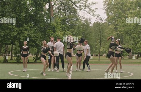 Dancing Group Of Cheerleaders Stock Videos And Footage Hd And 4k Video