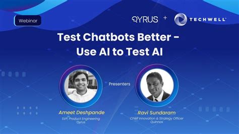 Andrew Oconnor On Linkedin Qyrus And Techwell Webinar Test Chatbots