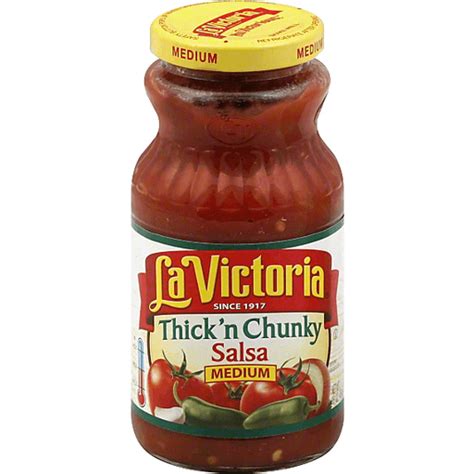 La Victoria® Medium Thickn Chunky Salsa 16oz Jar American