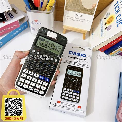 Máy Tính Học Sinh Fx 580 VNX Màu Trắng Đen Chuyển Đổi Tiếng Việt Máy Tính Casio Giá Rẻ