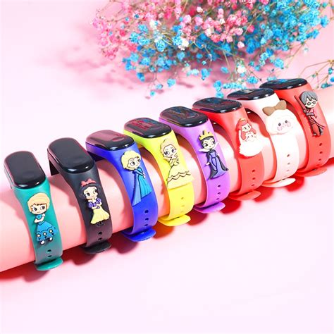 Led De Dibujos Animados De Los Niños Impermeable Reloj Electrónico