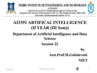 Ai Artificial Intelligence Session Cryptarithmetic Problem Pptx