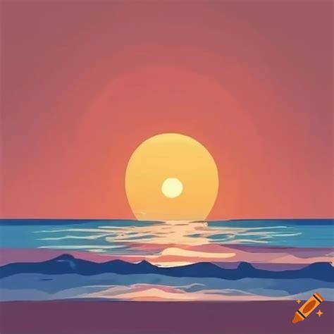 Beach Sunrise On Craiyon