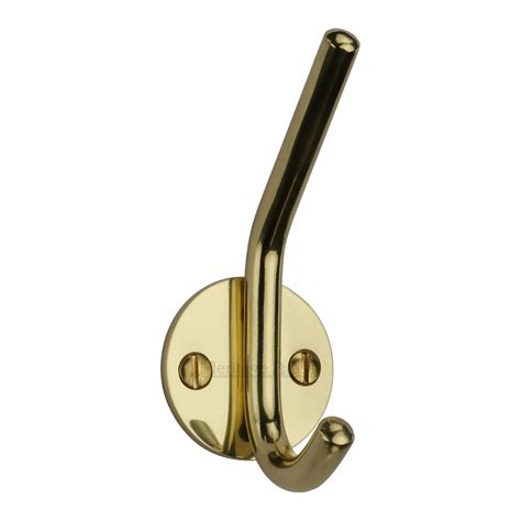 Heritage Brass Hat And Coat Hook Polished Brass Finish V1065 Pb