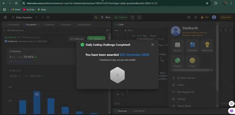 Siddharth Kumar On Linkedin Leetcode Problemsolving Codingjourney