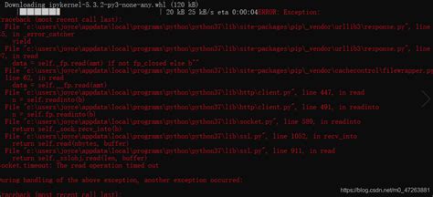 Windows安装ipython方法及报错处理cmd安装ipython失败 Csdn博客