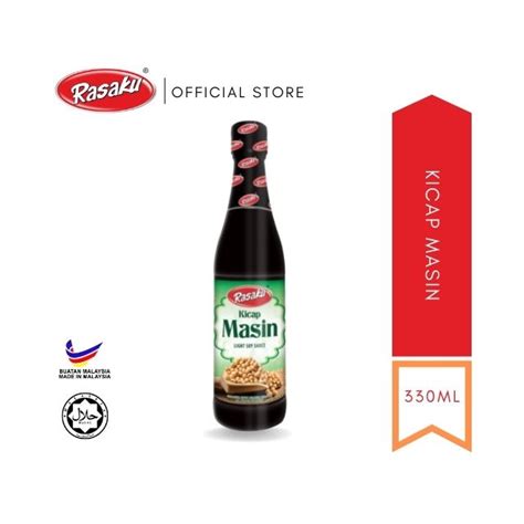 Rasaku Kicap Masin Light Soy Sauce 330ml 1 Unit Shopee Malaysia