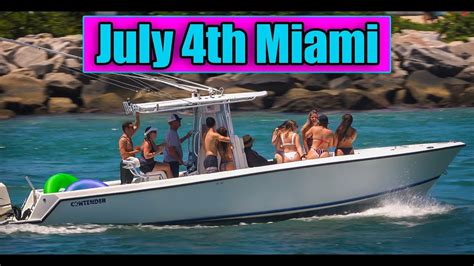 July 4th In Miami Sunny Haulover Boats Boats And Babes Youtube