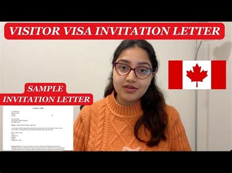How To Write Invitation Letter For Canada Visitor Visa Sample Letter