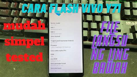 Cara Flash Vivo Y71 Qualcom Tested Youtube