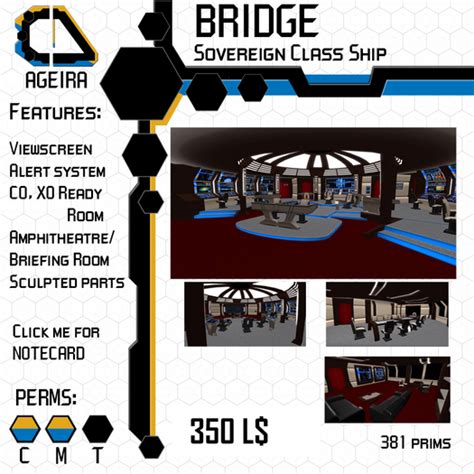 Second Life Marketplace Sovereign Class Bridge