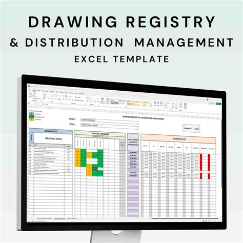 Drawing Registry And Distribution Management Excel Template Structuraldetails