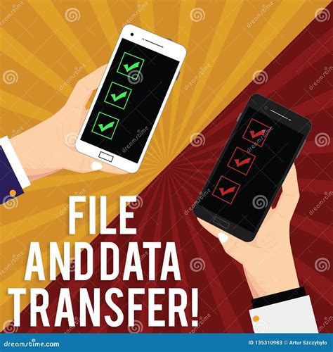 Handwriting Text Writing File And Data Transfer Concept Meaning