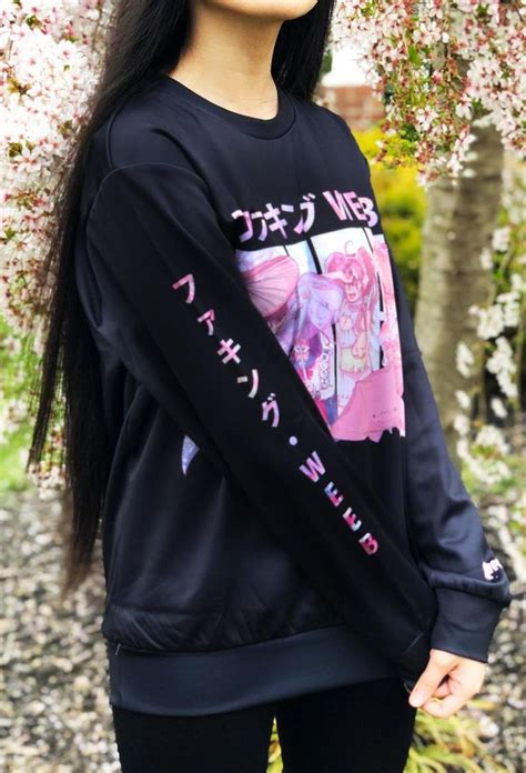 Anime Weeb Trash Aesthetic Sweat Shirt Etsy Aesthetic T Shirts
