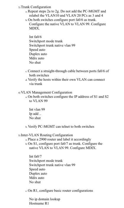 Solved Week VLANs And Inter VLAN Routing Subnetting With Chegg