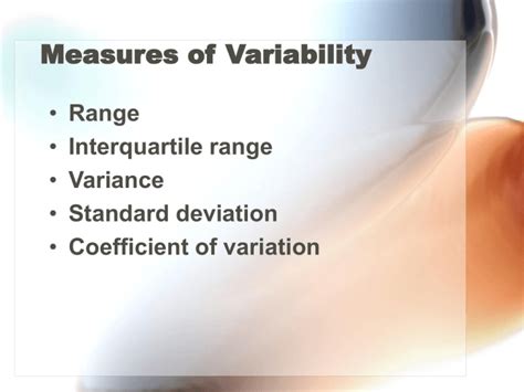 Measures Of Variability