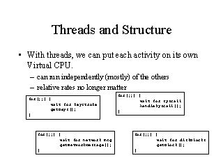 Threads And Structure