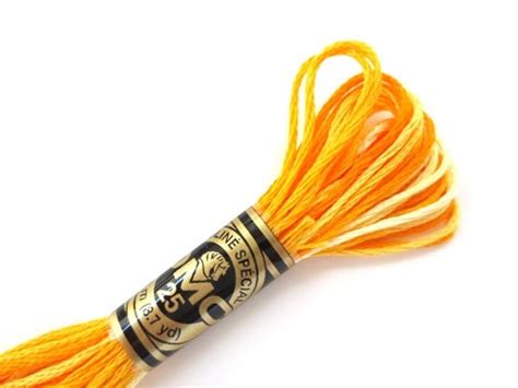 DMC 90 Variegated 6 Strand Floss Yellow Shaded Ombre
