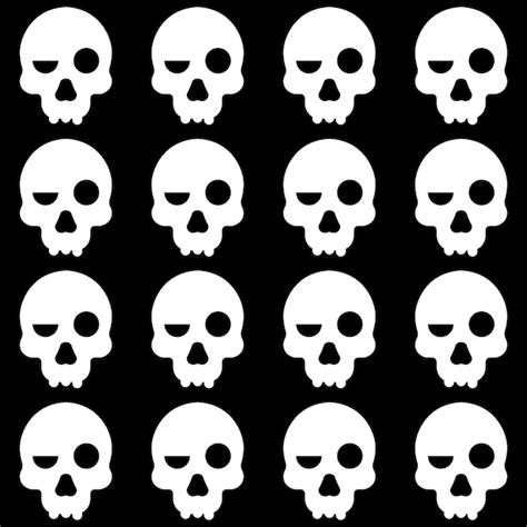 Skull Pattern 16 Premium Ai Generated Vector