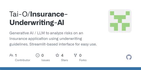 Github Tai O Insurance Underwriting Ai Generative Ai Llm To