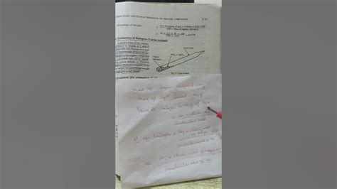 Carius Method Estimation Of Halogen Youtube