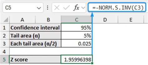 How To Calculate Z Score For 95 Confidence Interval In Excel Excel Insider How To Calculate Z Score For 95 Confidence Interval In Excel Excel Insider