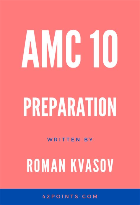 Amc 10 Preparation Book 42 Points