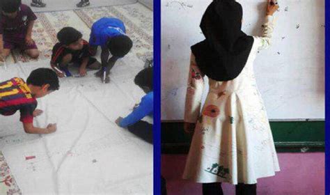 دفتر نقاشی دانش‌آموزان مانتو خانم معلم هرمزگانی شد عکس همشهری آنلاین