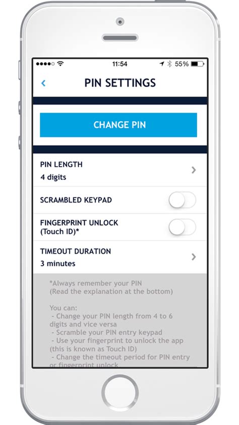 Pin Settings